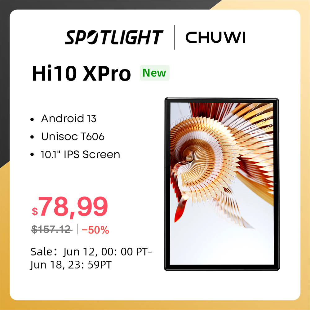 רק 73$\244 ש"ח עם הקופון FSIL3 לטאבלט הסופר משתלם CHUWI Hi10X Pro!! בארץ המחיר 600 ש״ח ...